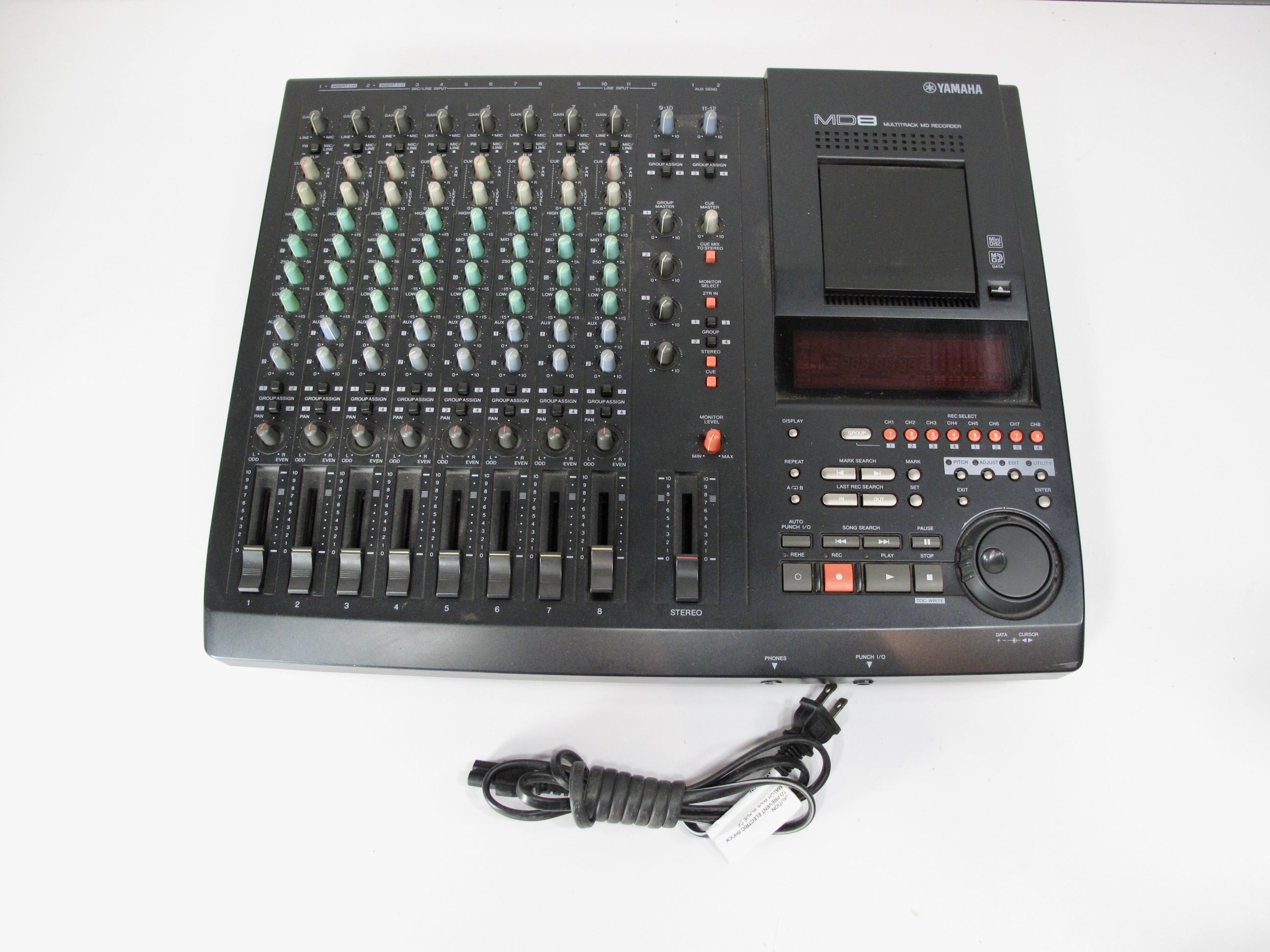 Yamaha MD8 8-track 12 Channel Mini Disc MD Digital Multitrack Recorder – ZeereeZ