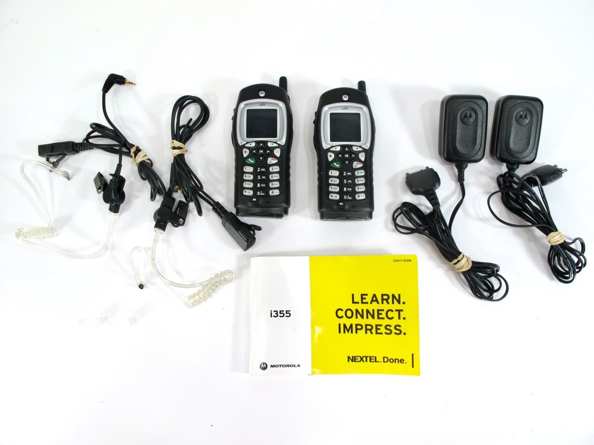 2x Motorola i355 (Direct Talk - Nextel) 2-Way Radio PTT No Service Req ...