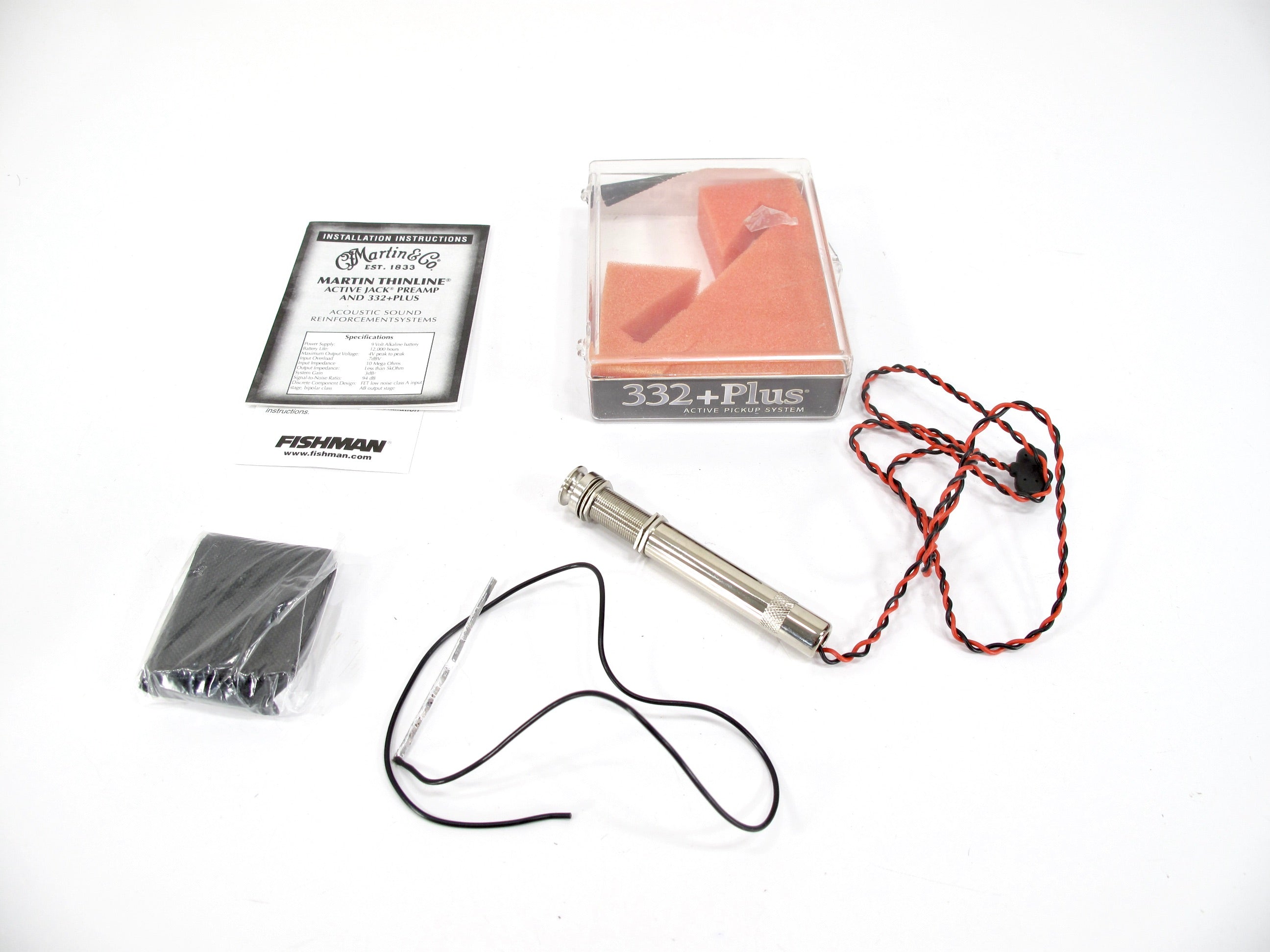 Martin Thinline 332 Plus Fishman Undersaddle Accoustic Guitar Pickup S ...
