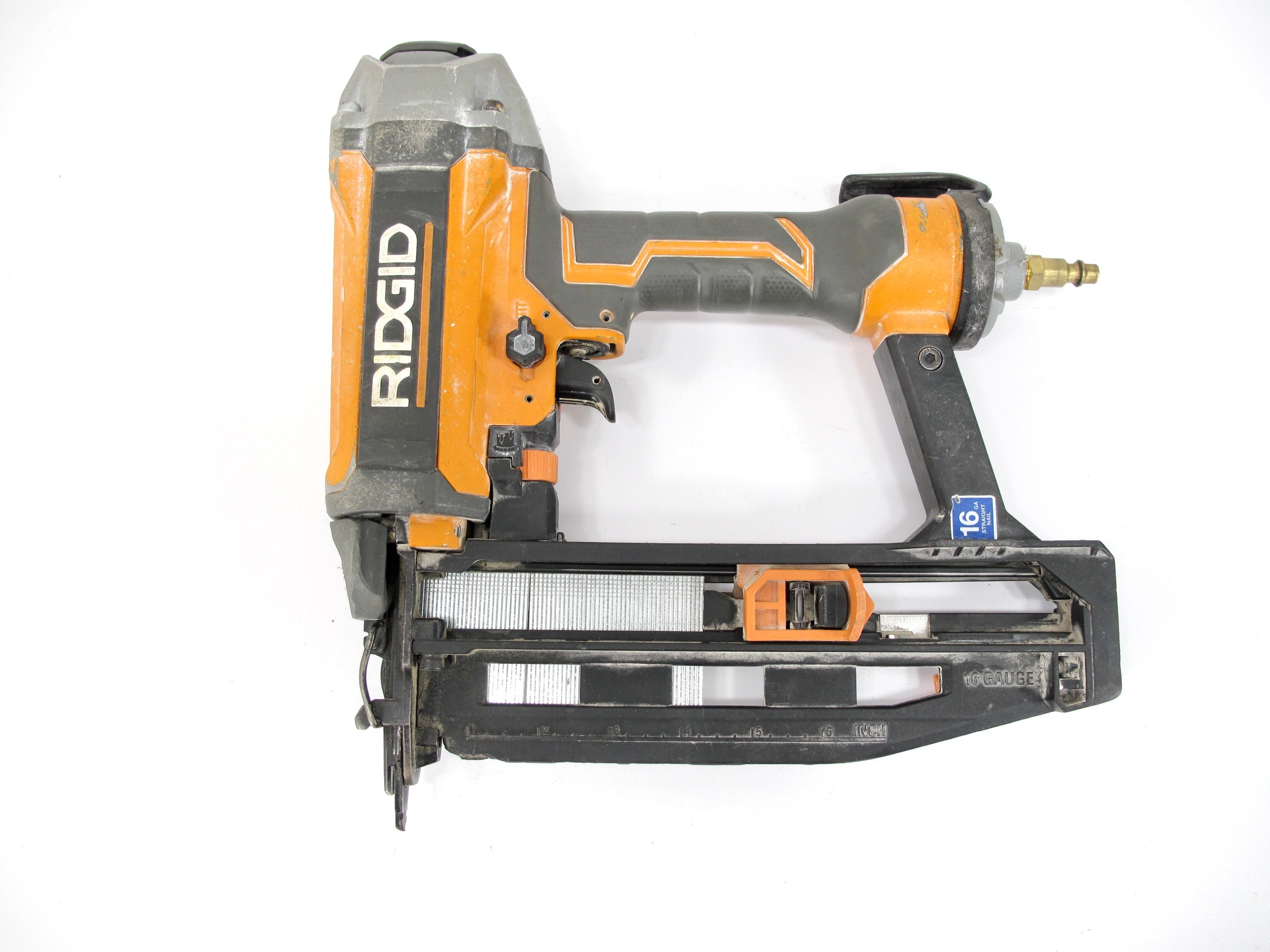 Ridgid R250SFF3 16-Gauge Pneumatic Straight Finish Nailer Nail Gun ...