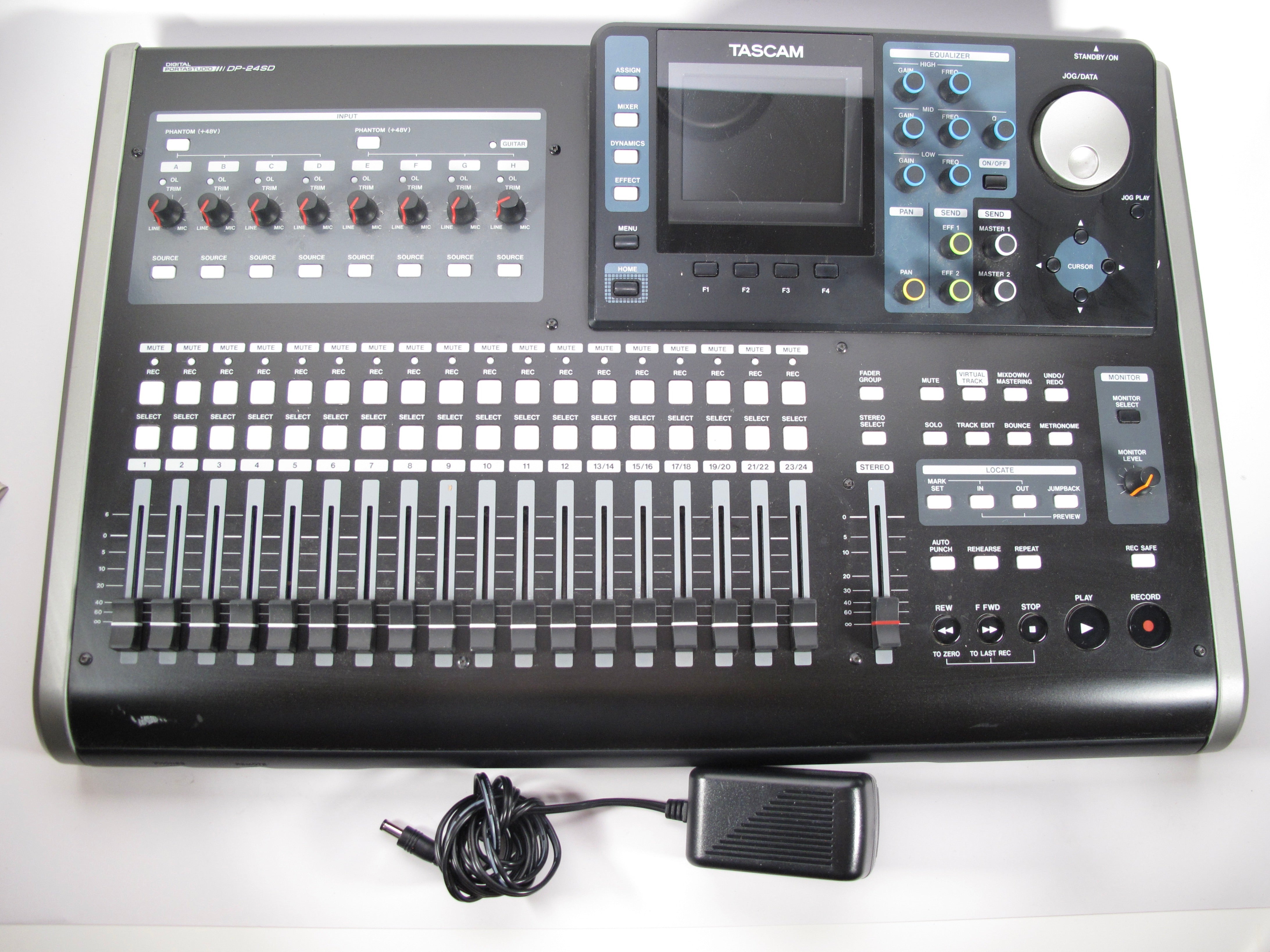 TASCAM DP-24SD 24 Track Digital Portastudio Multi-Track Audio Recorder ...