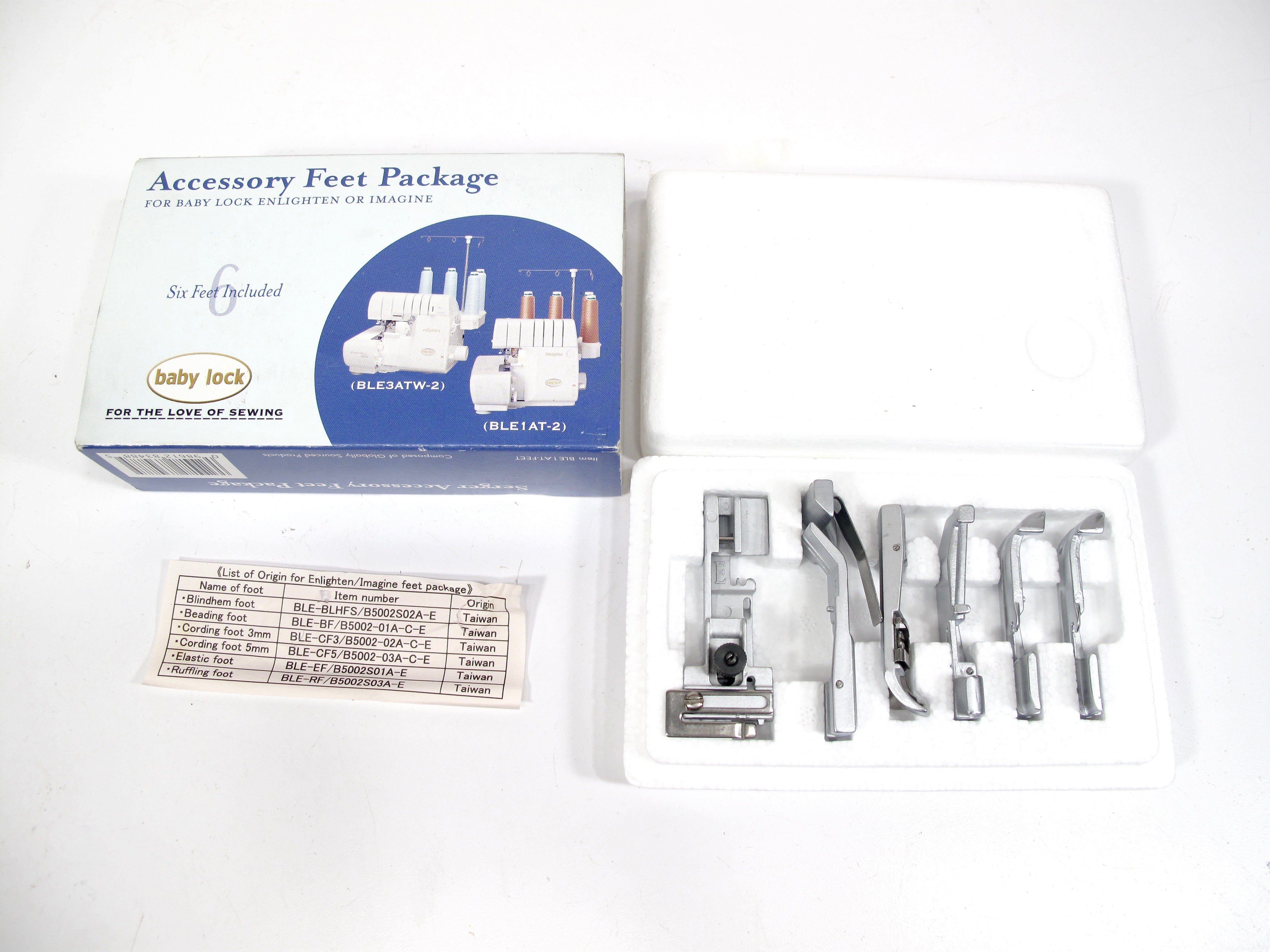 Baby Lock BLE1AT-FEET Accessory Feet Package – ZeereeZ