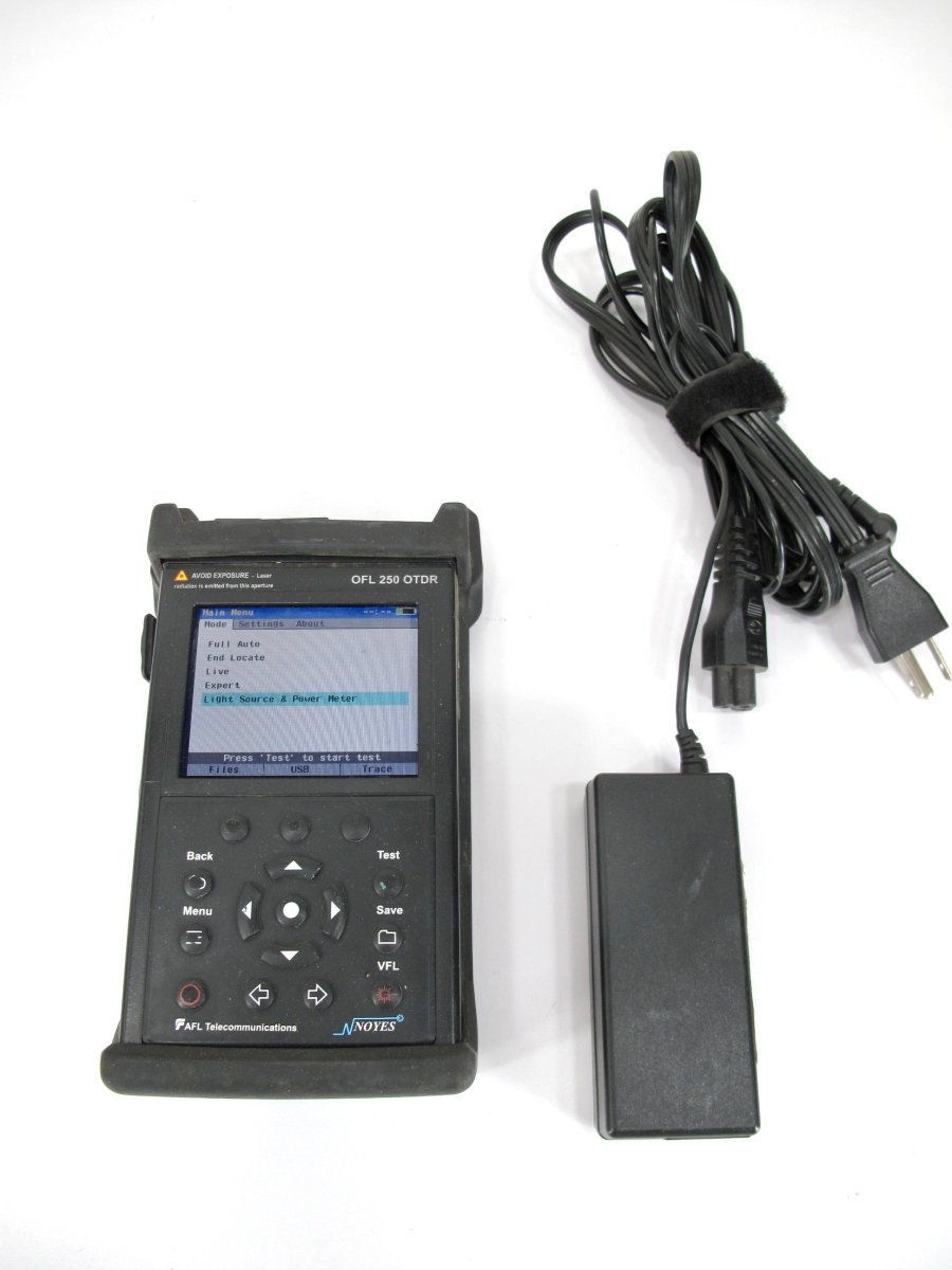 AFL Noyes OFL250B SM 1310/1550 Fiber Flex Tester & Power Meter – ZeereeZ