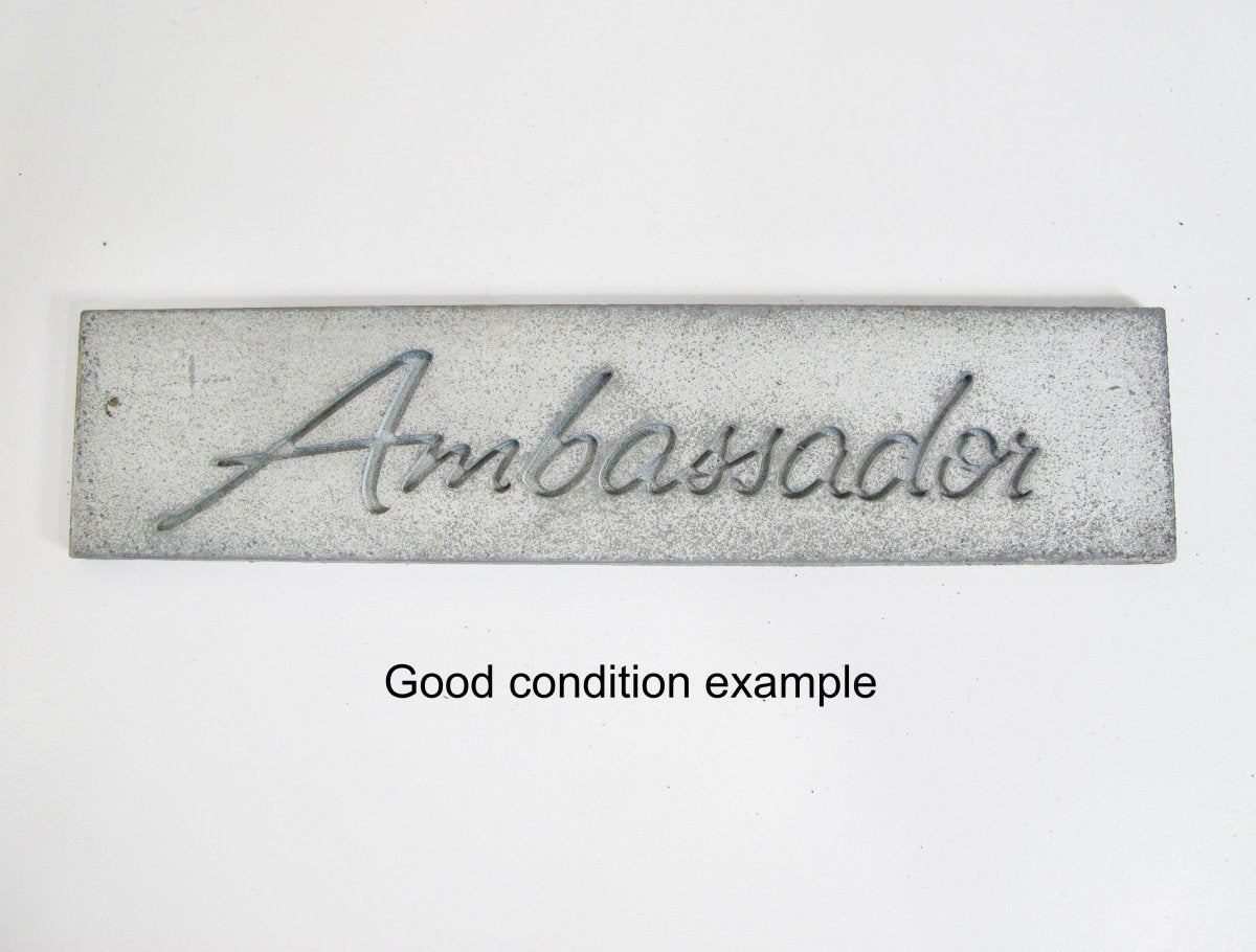 Airstream Ambassador Vintage Camper Trailer Logo Nameplate Badge – ZeereeZ