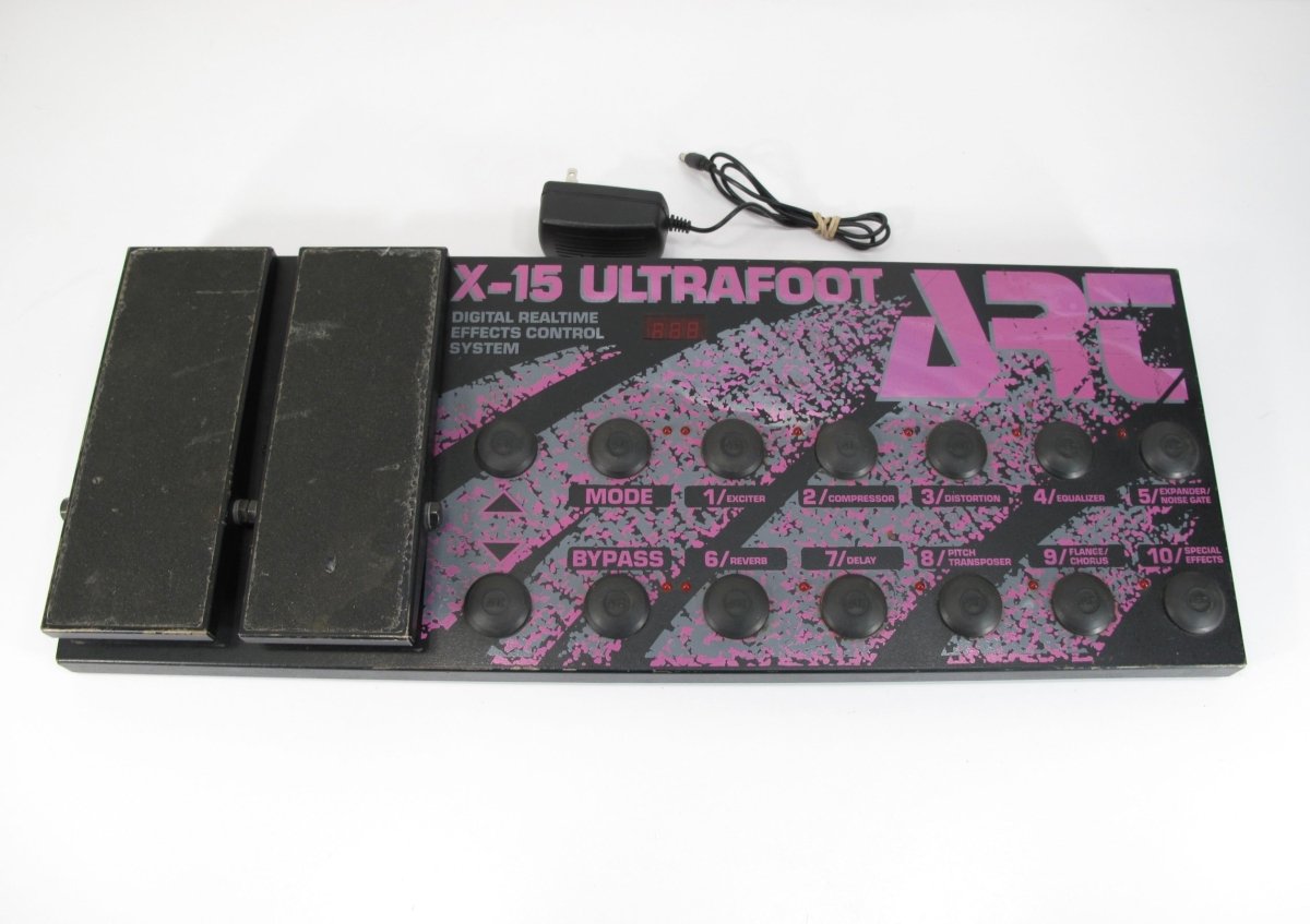 ART X-15 Ultrafoot Digital Effects Processor Control System MIDI Pedal ...