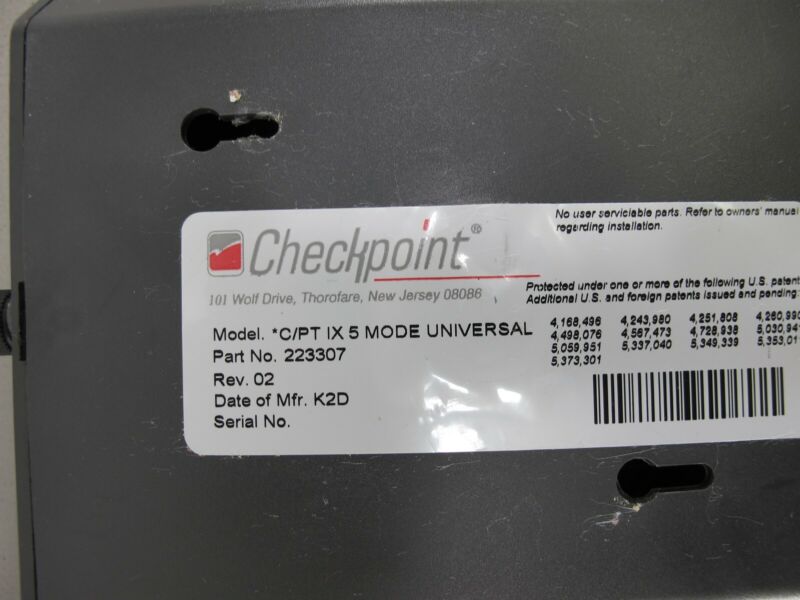 Checkpoint Counterpoint IX POS Interface Symbol 5800 EAS SecurityTag D ...