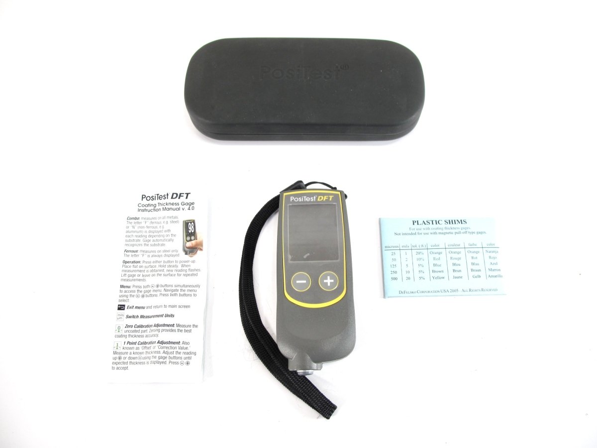Defelsko Positest DFT Dual Steel and Aluminum Thickness Gauge 0-40 Mil ...