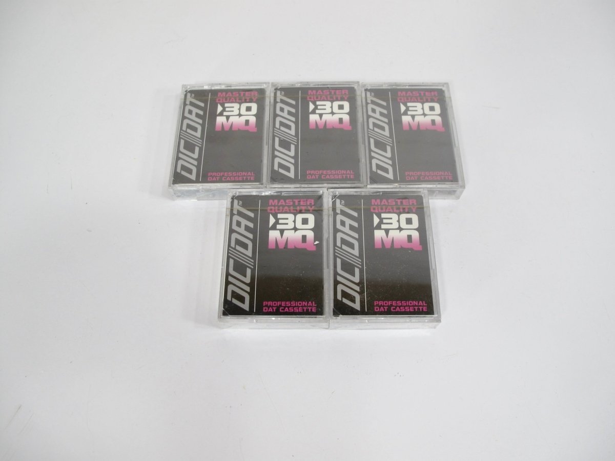 DIC 30 MQ Master Quality Digital Audio Tape DAT Sealed Lot of 5 – ZeereeZ