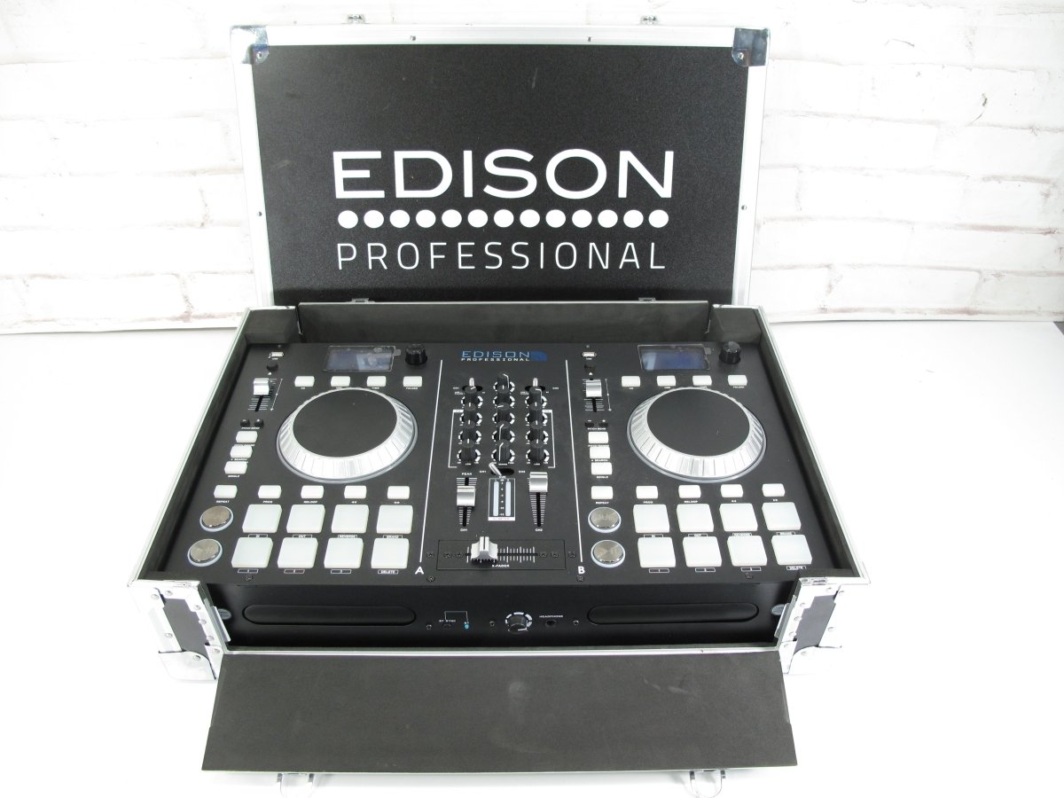 Edison Professional Scratch 3000 MkII Dual Deck DJ CD/MP3 Player w/ Ca ...