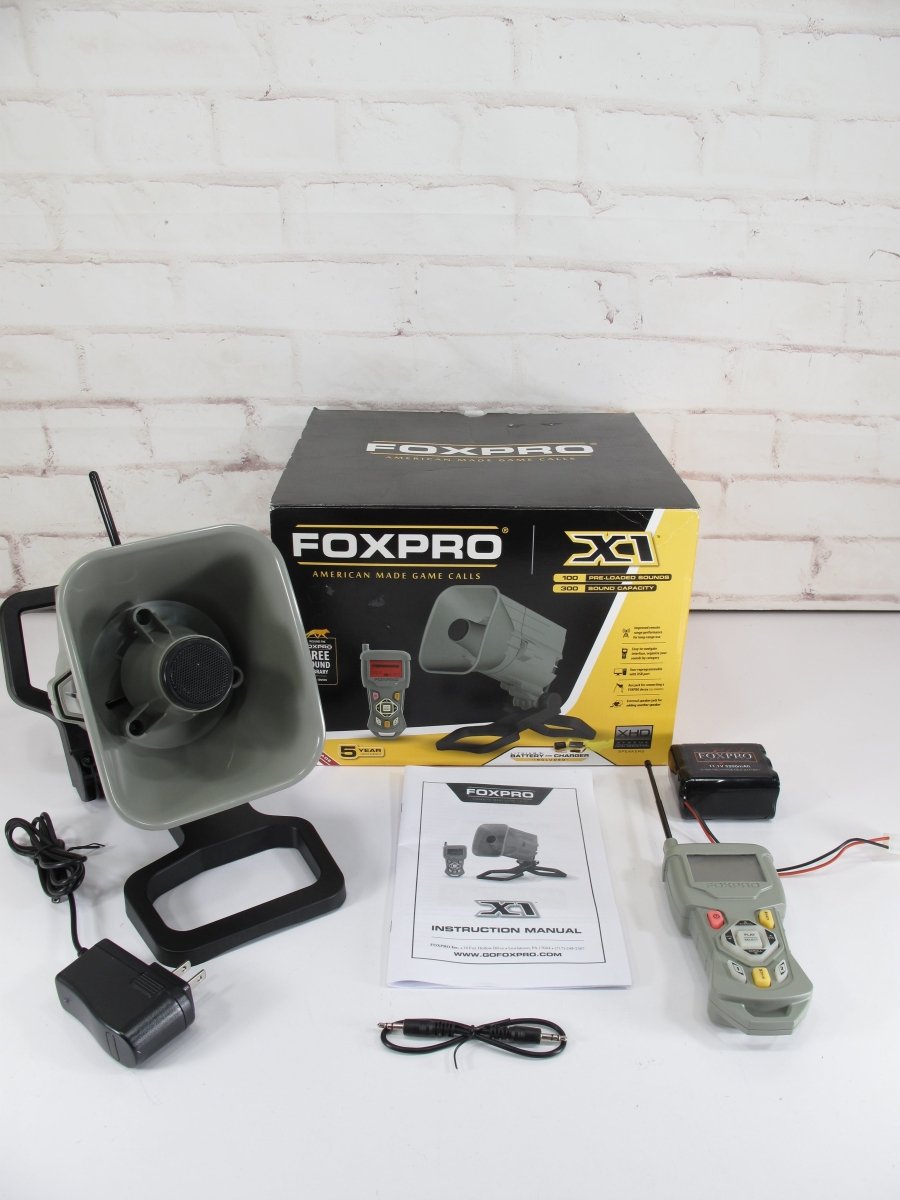 FOXPRO X Series X1 Digital Hunting Game Call Horn Speaker with Remote ...