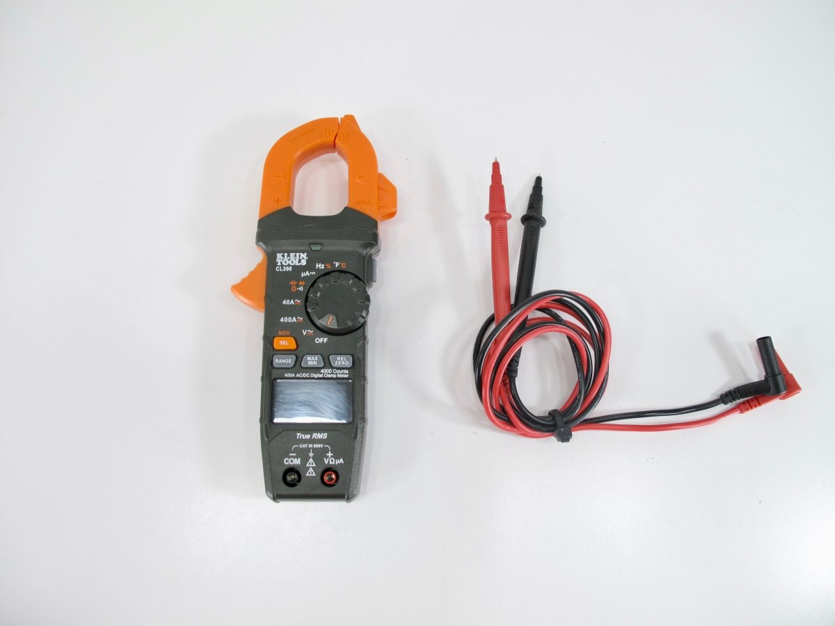 Klein CL390 AC/DC High Visibility Digital Clamp Meter Auto-Ranging 400 ...
