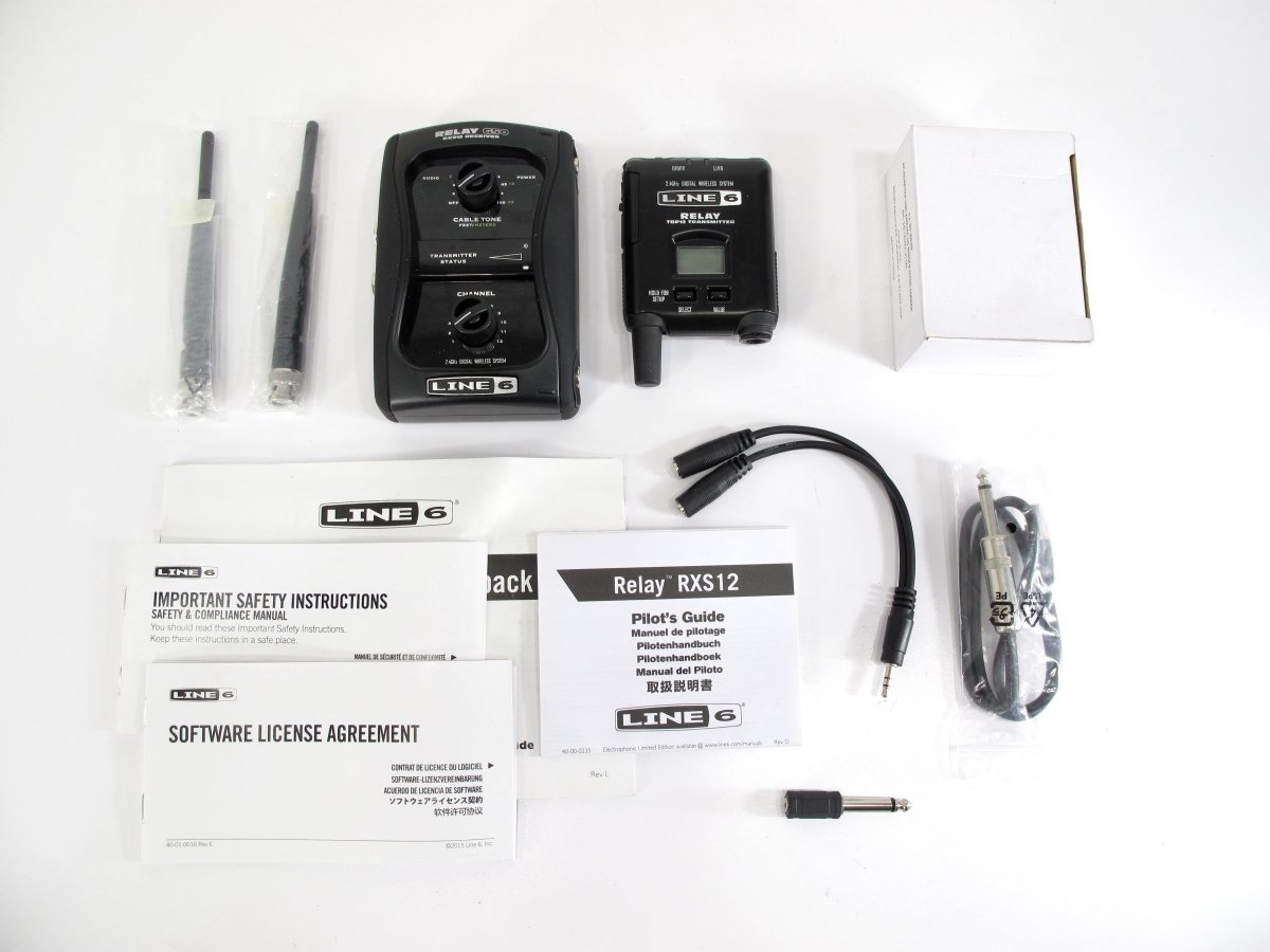 Line 6 Relay G50 12CH 2.4 GHz RSX12 & TBP12 Wireless Guitar System ...