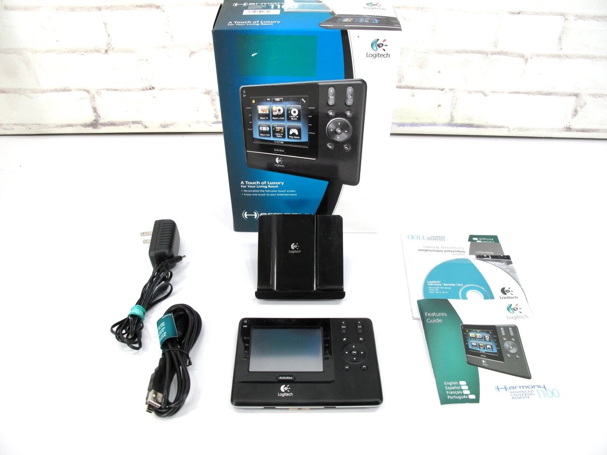 Logitech Harmony 1100 Universal Touch Screen Remote With Charging Dock ...