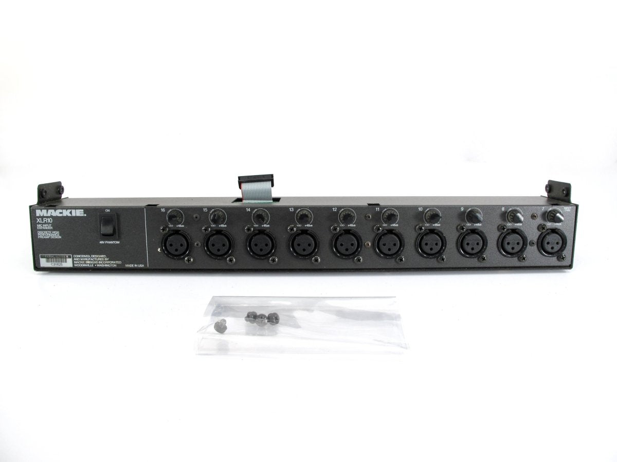 Mackie XLR10 XLR Microphone Input Expander CR-1604 Input Expansion ...