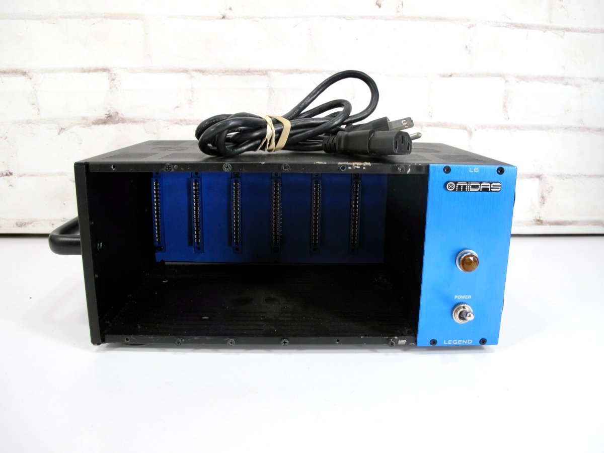 Midas L6 Legend 6-Slot Powered 500 Series Audio Dynamics Module Housin ...