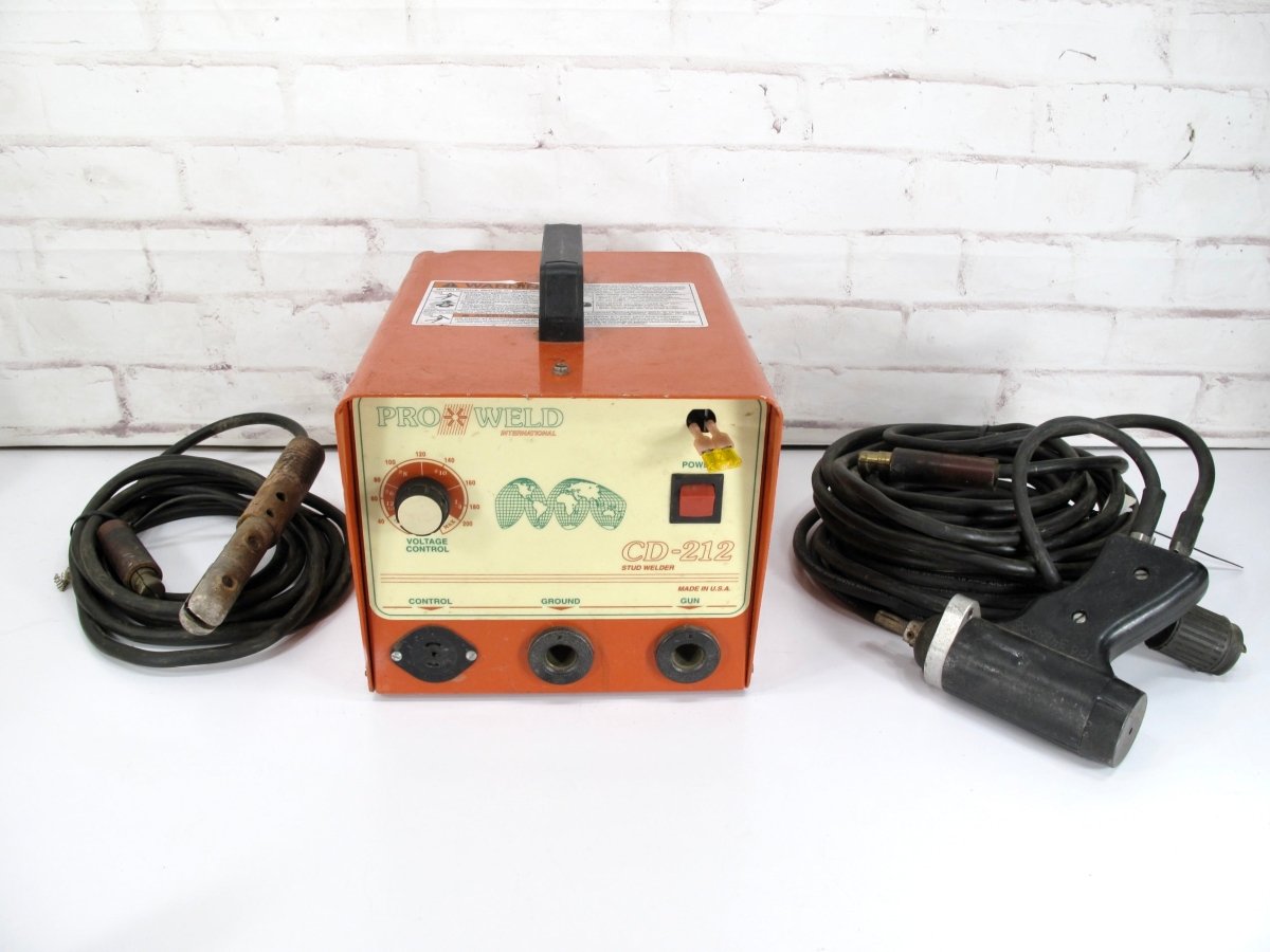 Pro Weld CD-212 Solid State Capacitor Discharge 14 ga. 1/4" Range Stud ...