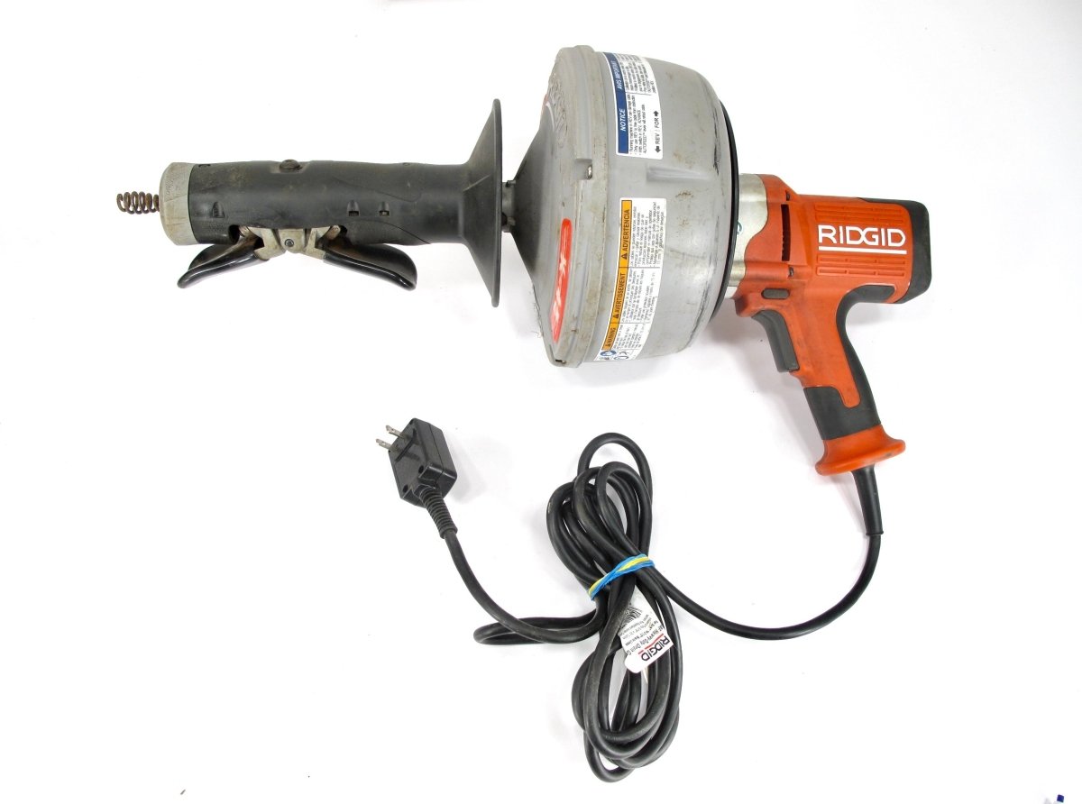 Ridgid K-45 Corded Drain Cleaning Plumbing Snake Auger Machine 25ft Ca ...