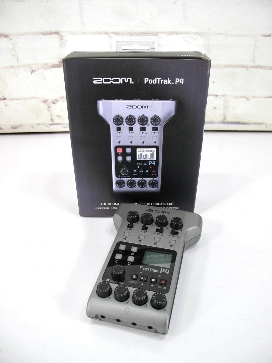 Zoom PodTrak P4 Portable Multitrack Podcast Recorder – ZeereeZ