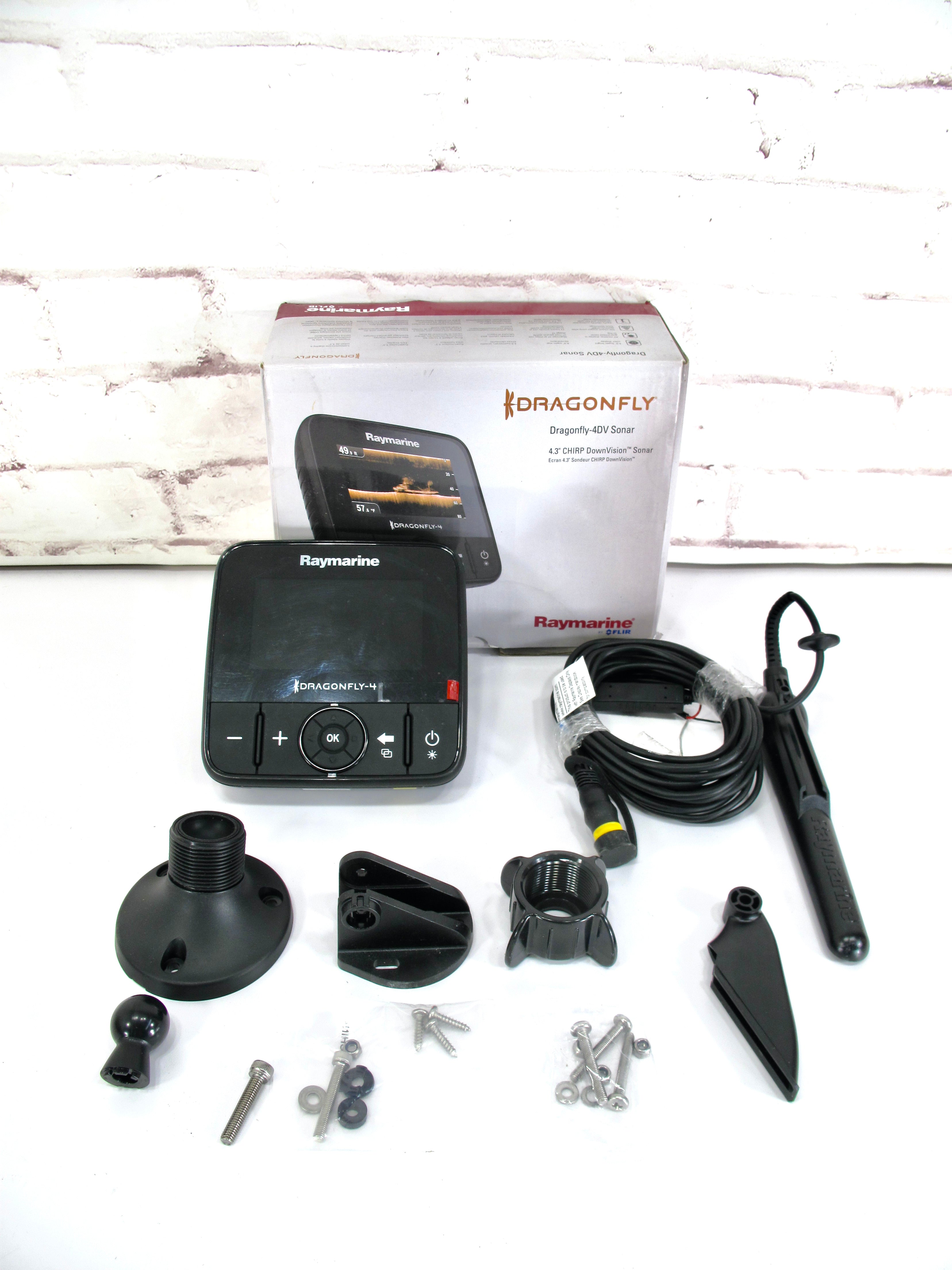 Raymarine Dragonfly-4 Pro FishFinder GPS Plotter Color Display & Trans ...