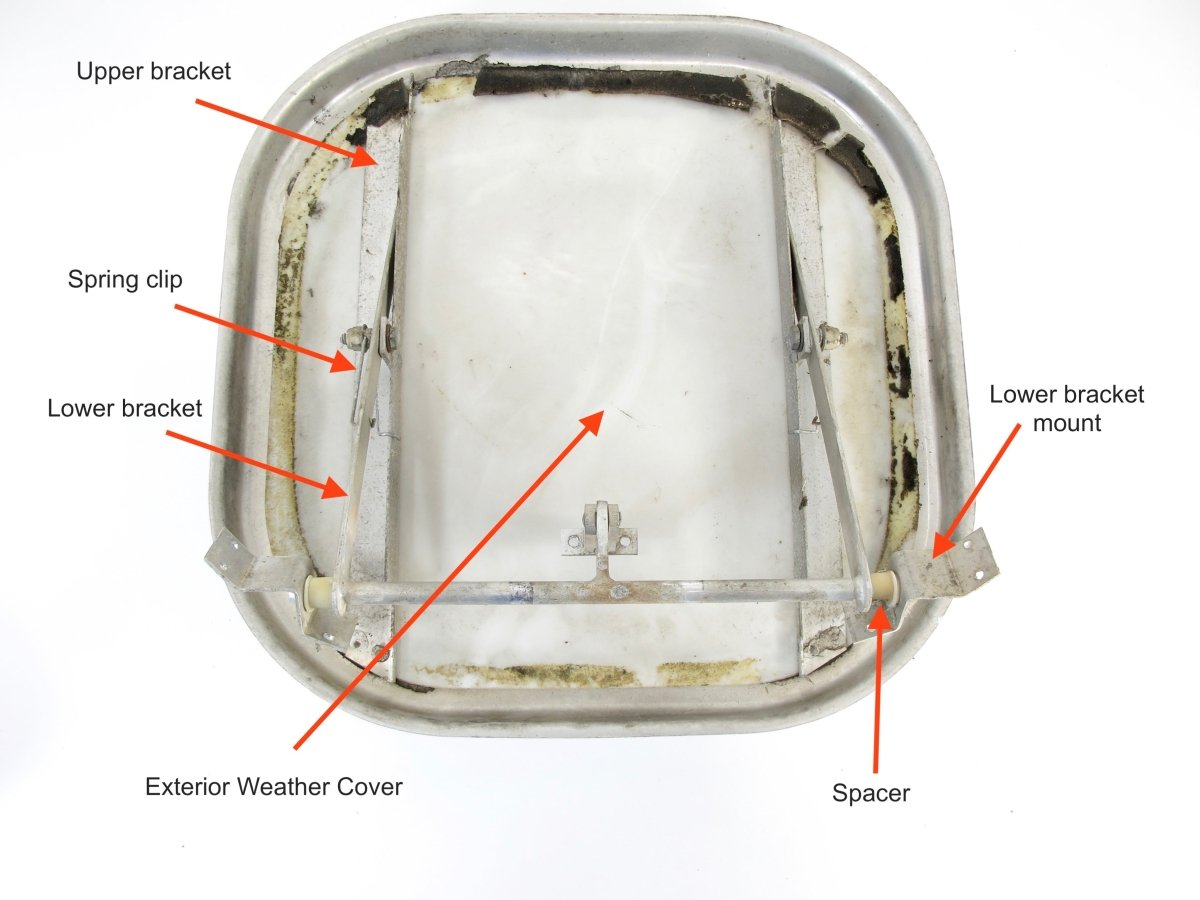 Original Airstream Vent Fan Skylight & Threaded Lifter Parts 70s-80s T ...