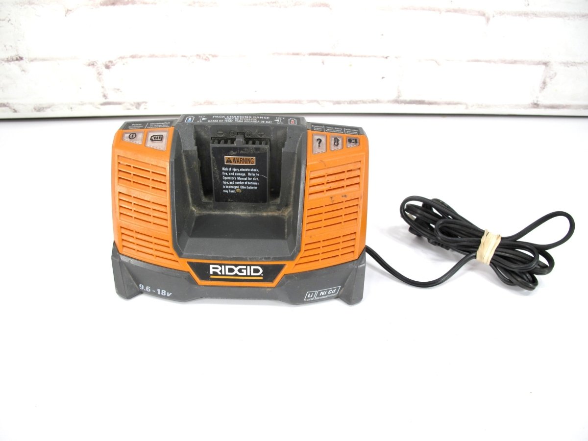 Ridgid R840093 9.6-18V Lithium Ion & Ni Cd Power Tool Battery Charger ...