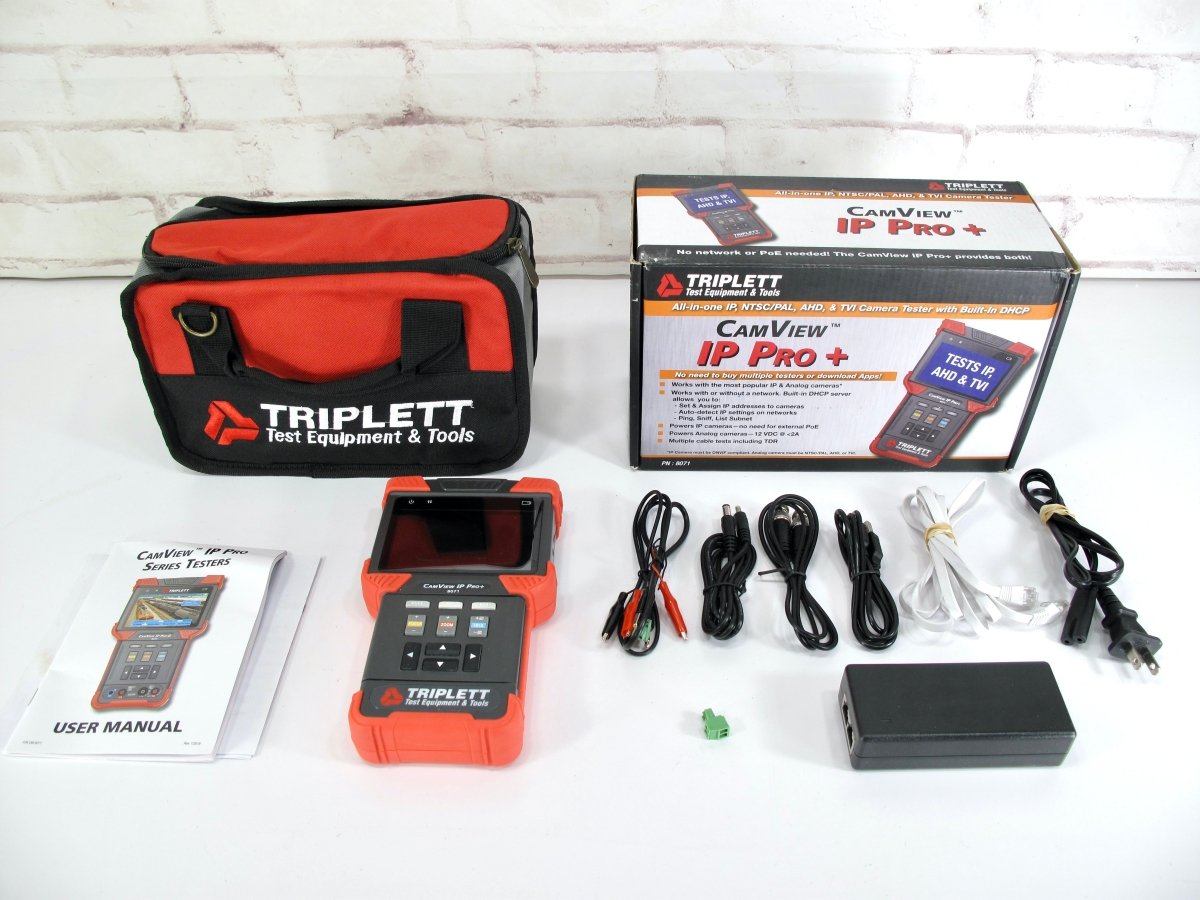 Triplett CamView IP Pro+ 8071 All-in-one AHD, TVI, CVI & IP Analog Cam ...